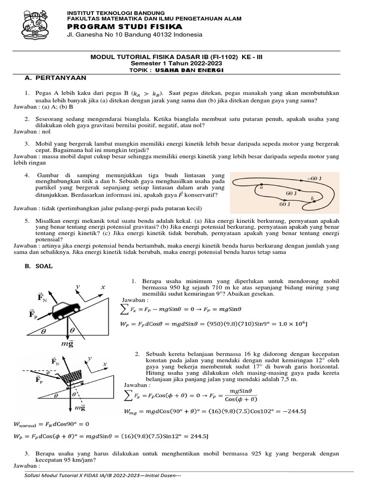 Solusi Modul Tutorial 3 Fidas Indo NA | PDF