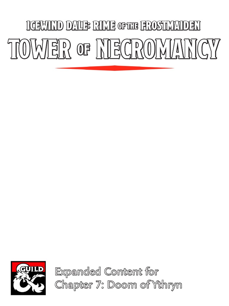 1912102-Tower of Necromancy-PF | PDF | Necromancy | Wizards Of The Coast