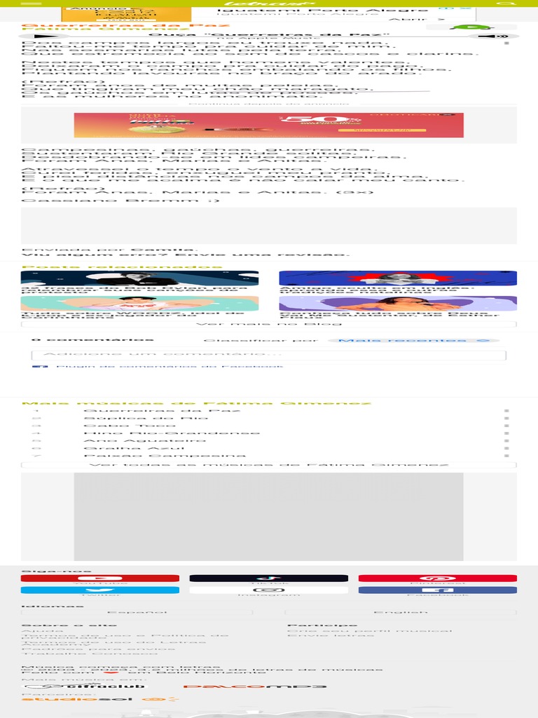 Guerreiras Da Paz - Fátima Gimenez | PDF