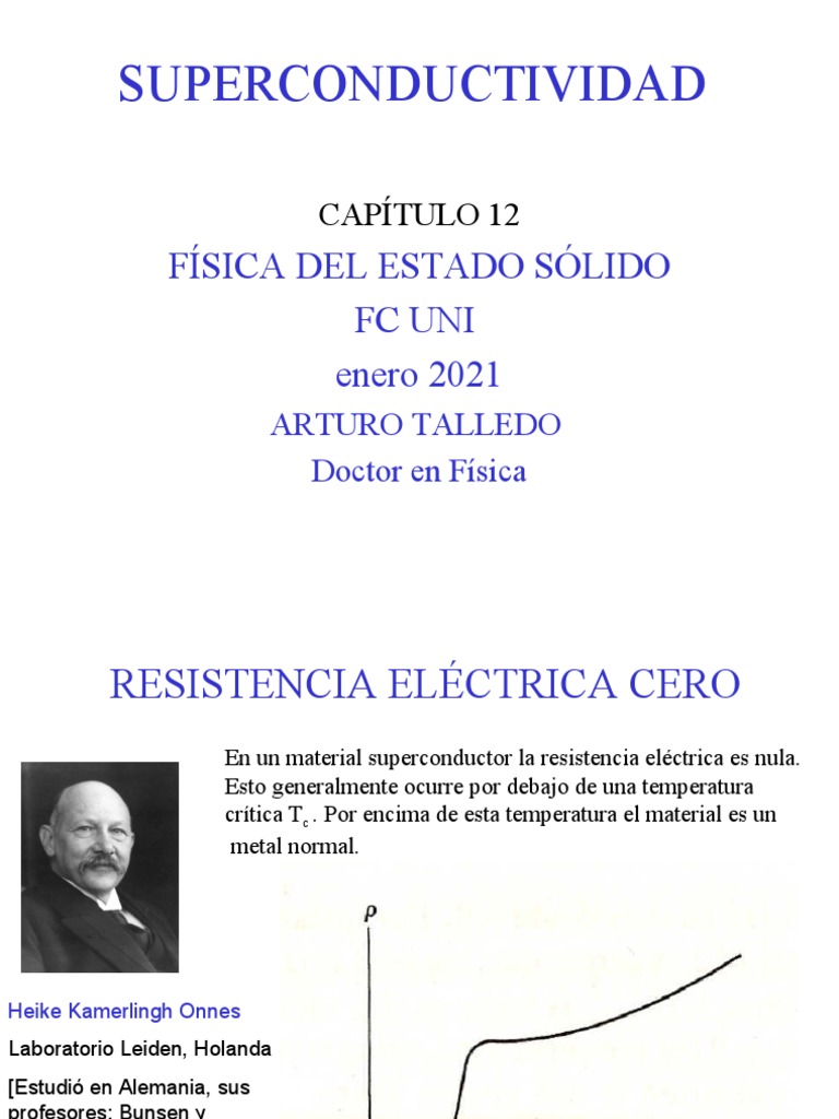 12D Superconductividad 2020 | PDF | Superconductividad | Electrón