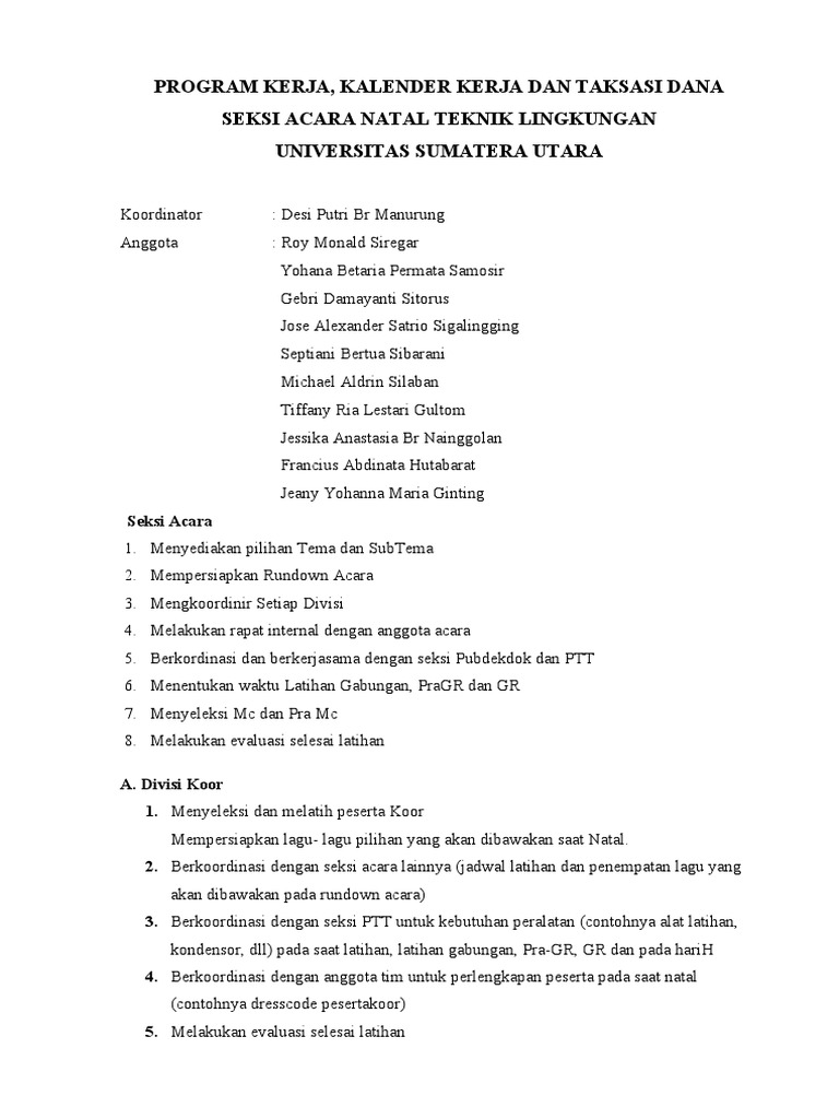 FIX Acara Dan Taksasi Dana 2019 | PDF