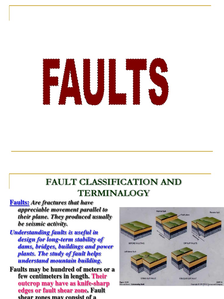 Fault-Lecture 4 | PDF | Fault (Geology) | Friction