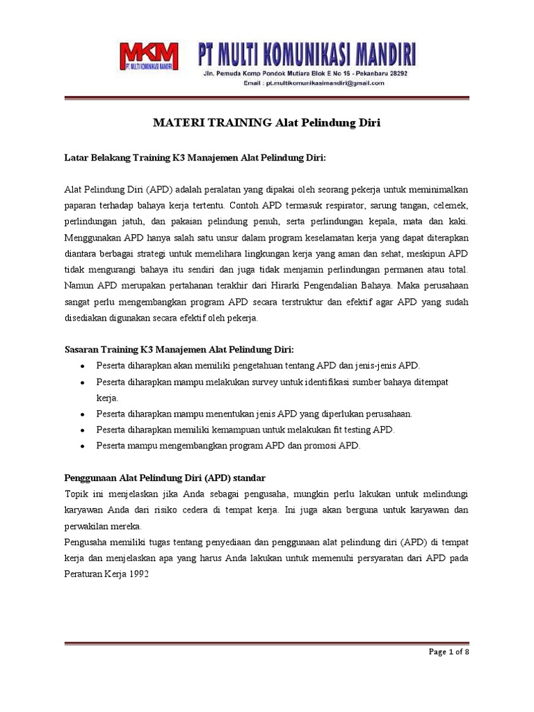 Materi Training Apd MKM | PDF | Bisnis | Komputer