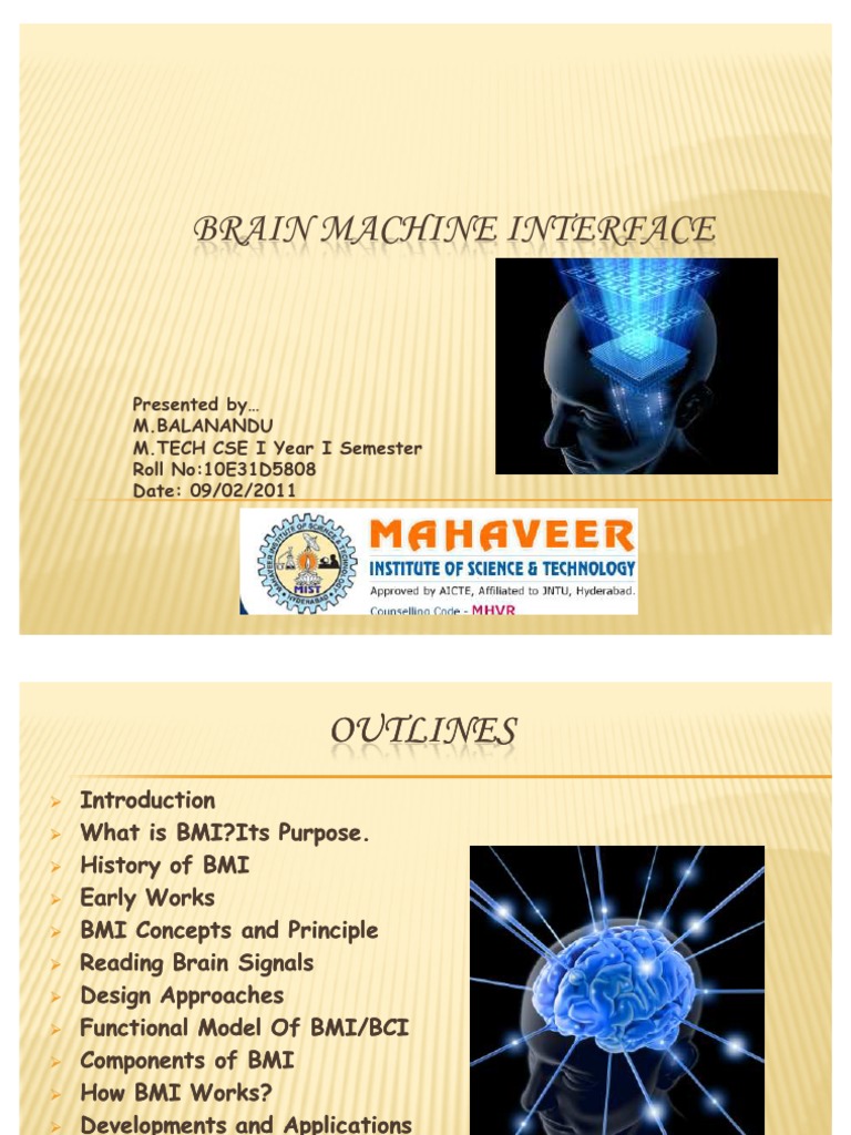 Brain-Computer Interface Overview | PDF | Electroencephalography | Functional Magnetic Resonance ...