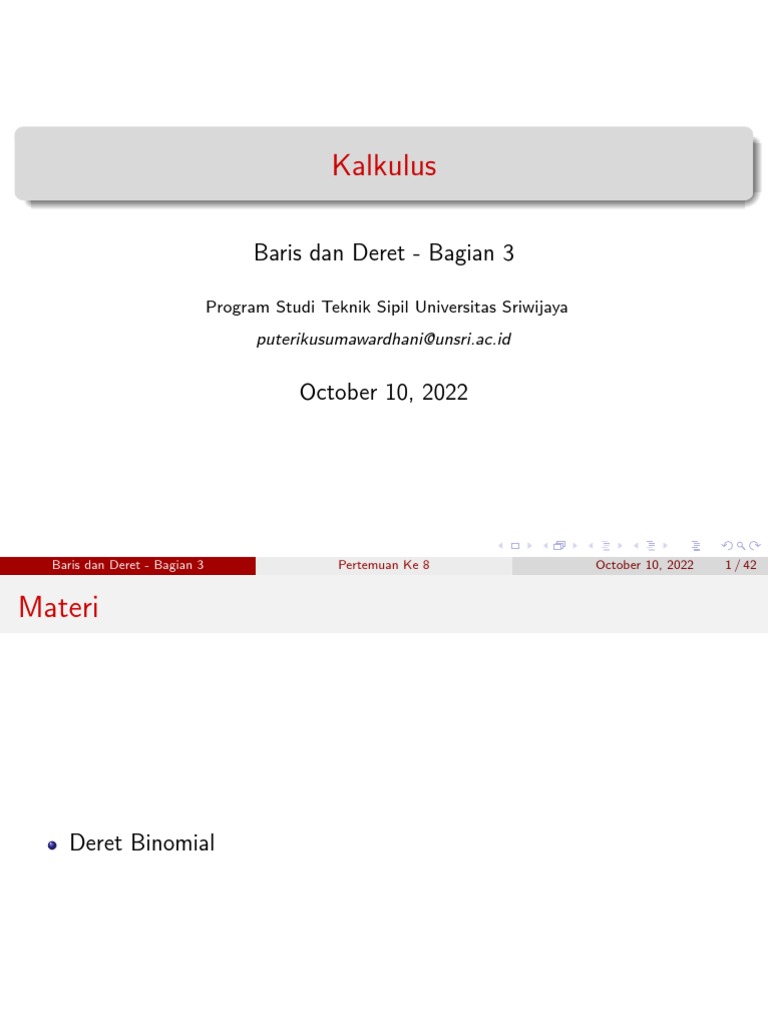 Deret Binomial | PDF