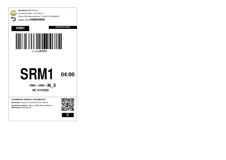 Shipment Labels 221005164252 | PDF