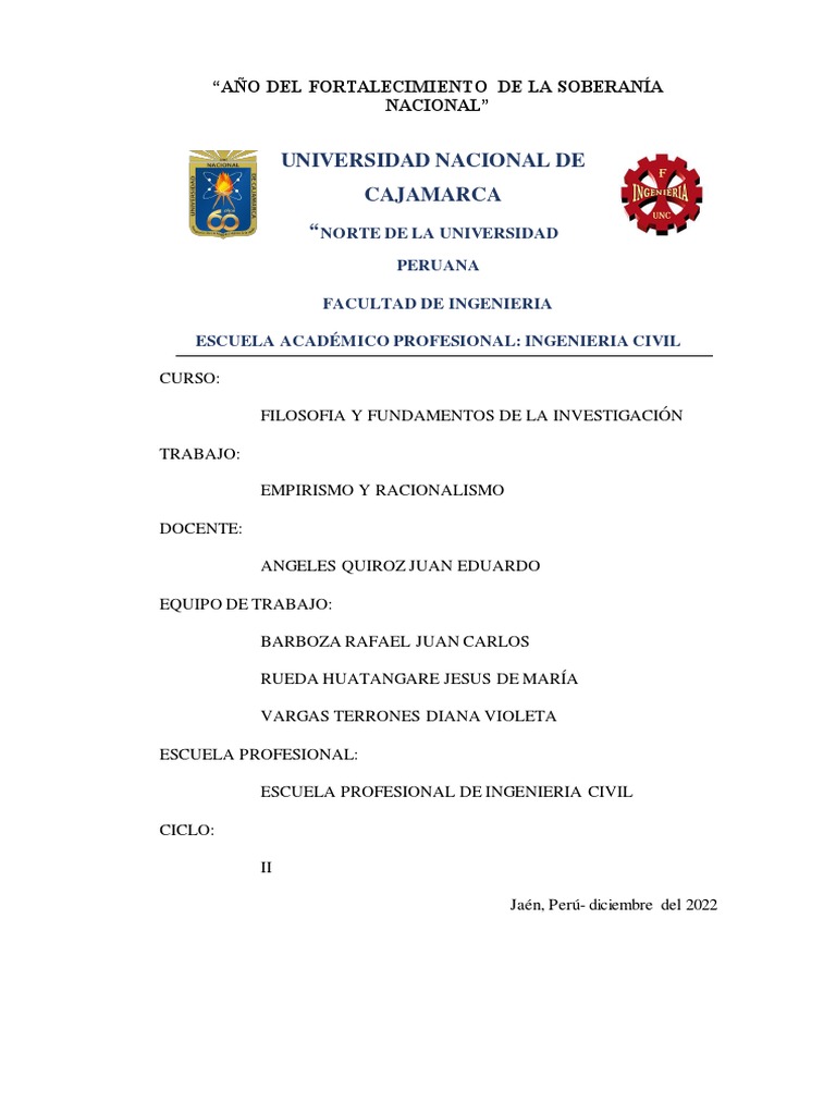 Tarea 4 Filo | PDF | Racionalismo | Empirismo