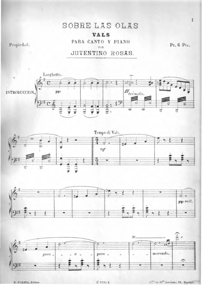 Vals Sobre Las Olas | PDF