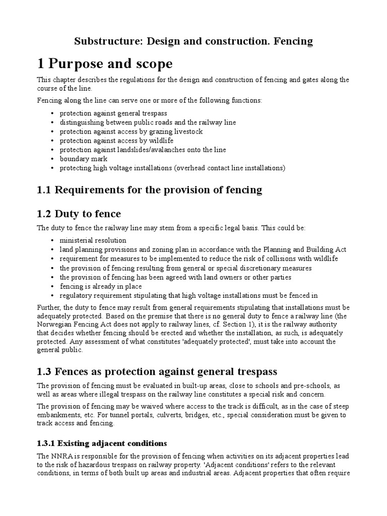 13 Fencing | PDF | Fence | Rail Transport