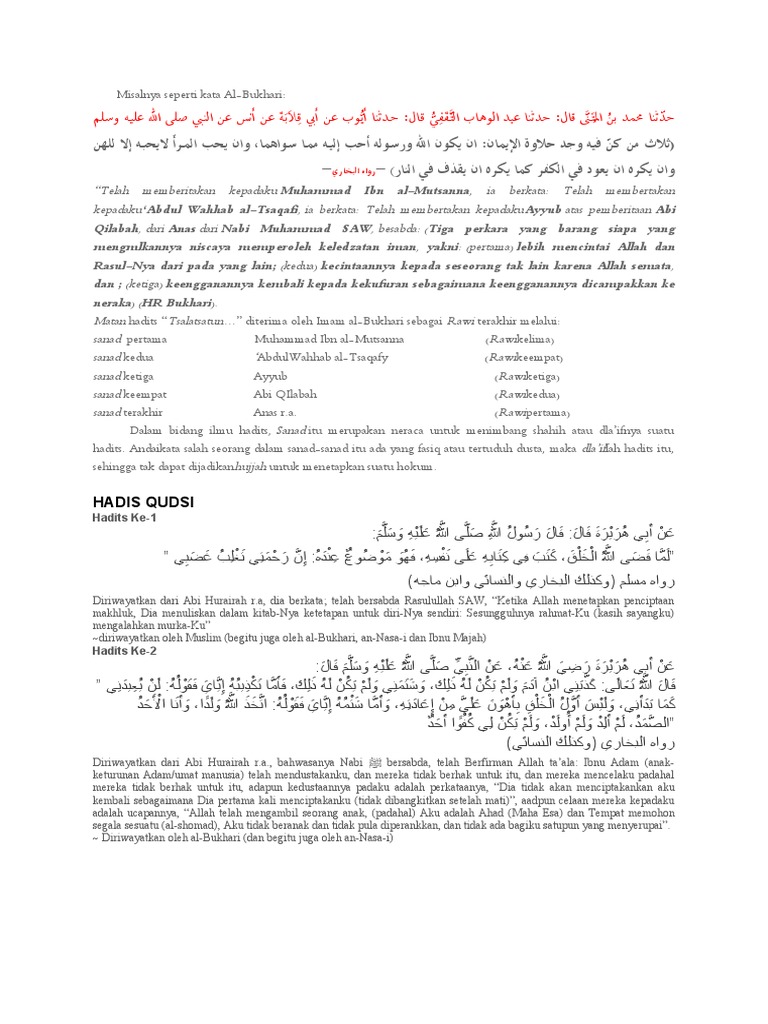 Contoh Hadis | PDF