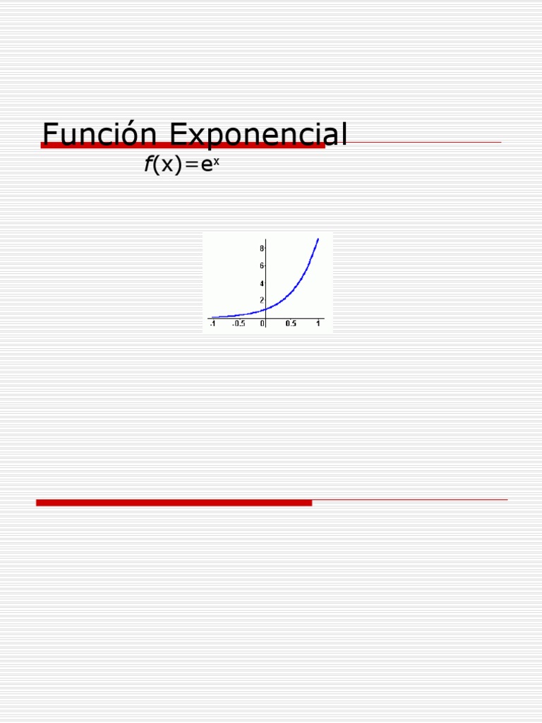 Función Exponencial | PDF