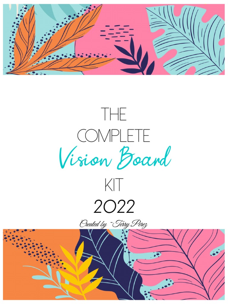 The Complete Vision Board Kit-Ilustration | PDF