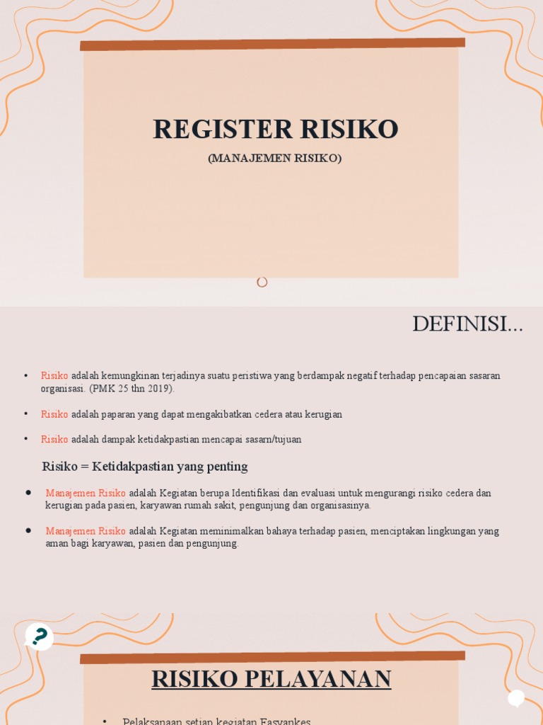 Membuat Register Resiko | PDF