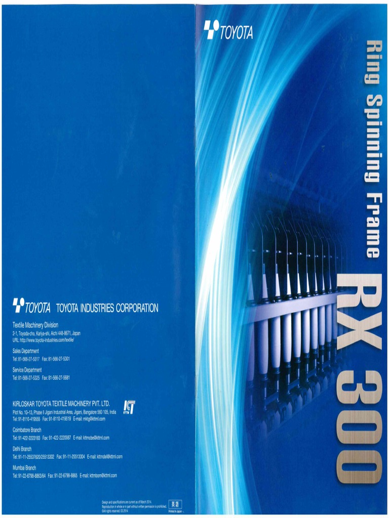 KTTM rx300g 1008 Gear Driven Draft System | PDF