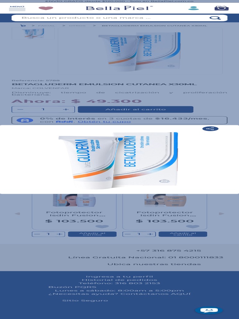 Betagluderm Emulsion Cutanea X30ML | PDF