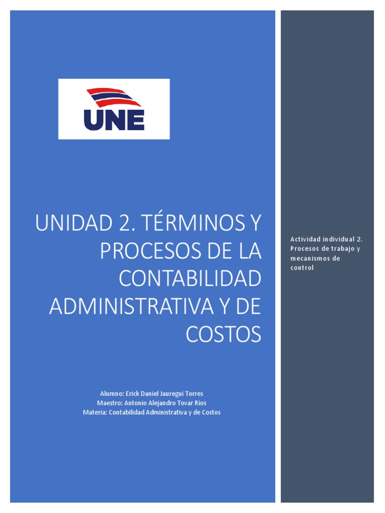 Contabilidad Administrativa y de Costos - AI2 - S2 - 18-11-2022 | PDF | Costo | Contabilidad