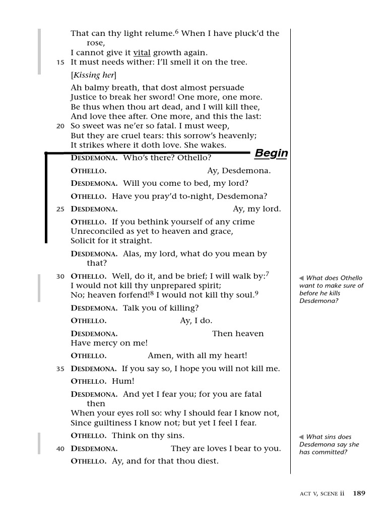 Othello Directing Scene | PDF | Othello | Iago