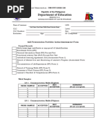 ALS Presentation Portfolio Initial Assessment Form | PDF