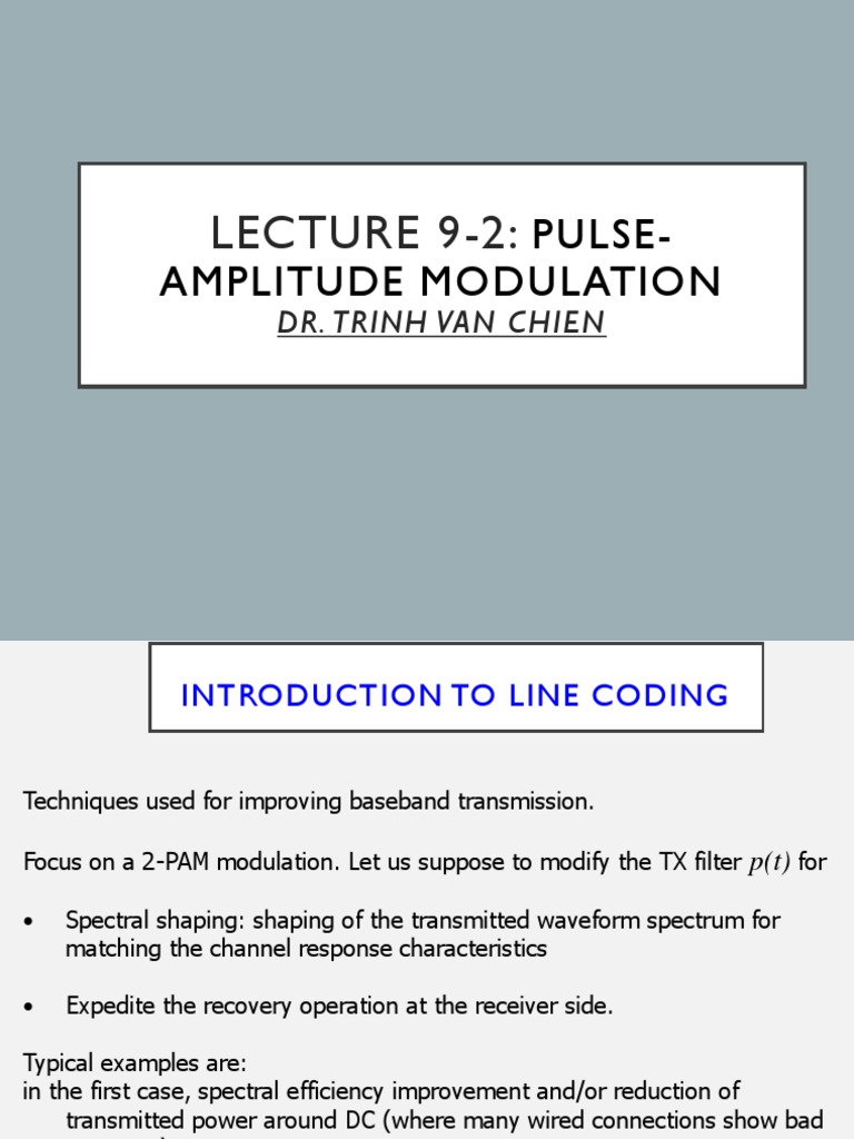 Lecture 9 2 | PDF | Bandwidth (Signal Processing) | Modulation