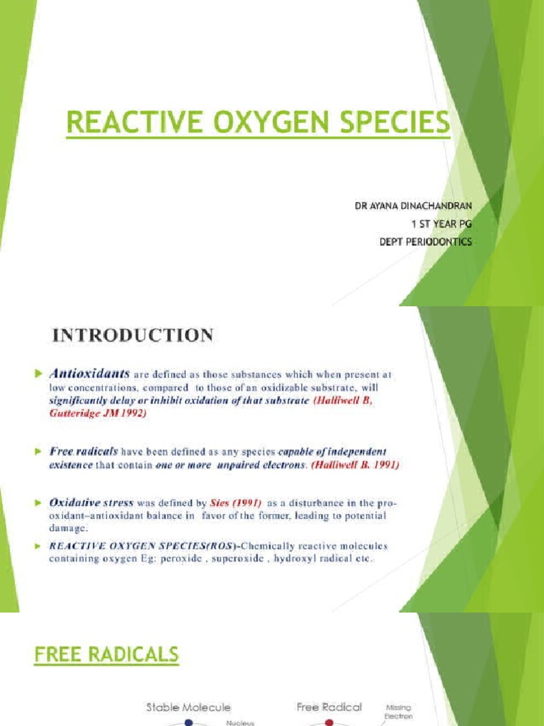 Reactive Oxygen Species | PDF