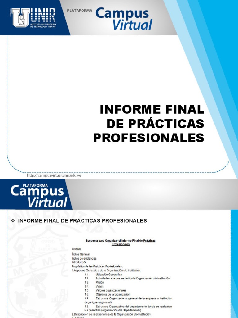 Informe Final de Prácticas | PDF