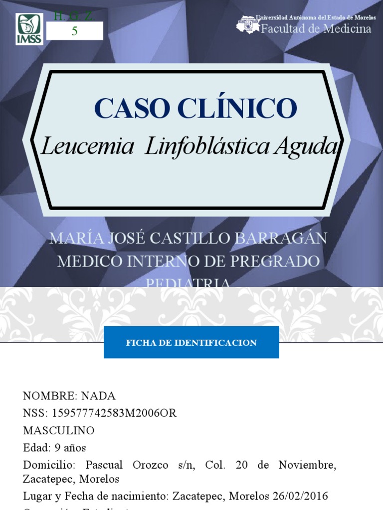 Caso 2 Ped | PDF | Leucemia | Medicina CLINICA