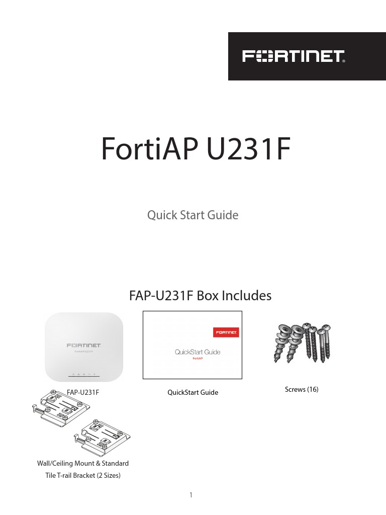 FortiAP U231F | PDF | Ip Address | License
