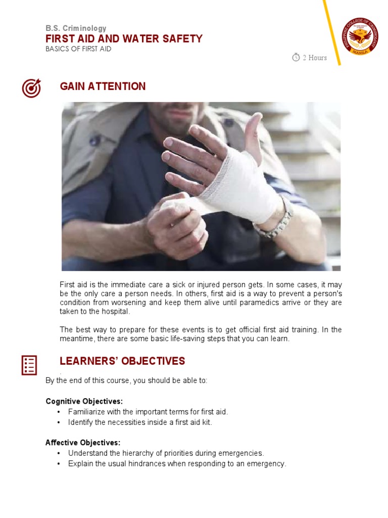 Module 2 - The Basics of First Aid | PDF | First Aid | Hyperthermia