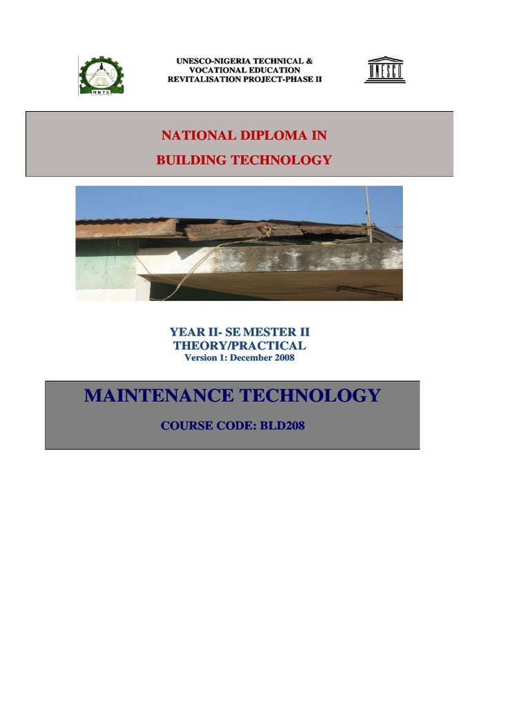 BLD 224 Building Maitenance | PDF | Concrete | Atmosphere Of Earth