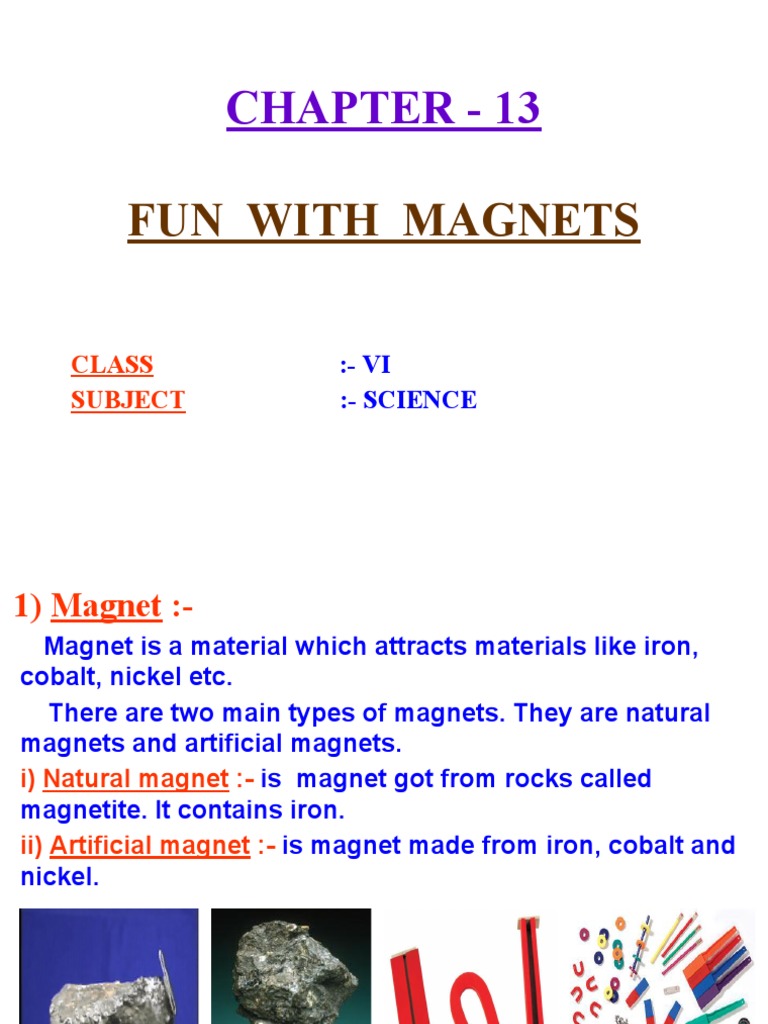 VI-13-Fun With Magnets | Download Free PDF | Magnet | Compass