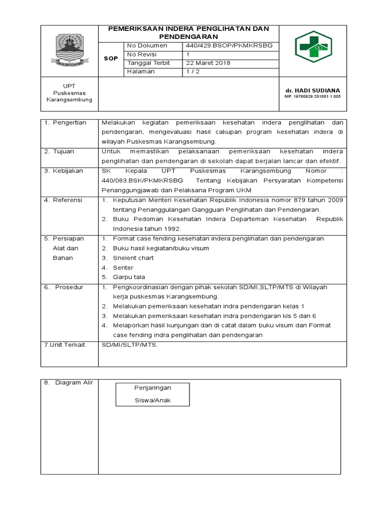 Sop Indera Pendengaran Dan Penglihatan | PDF | Pengembangan Diri
