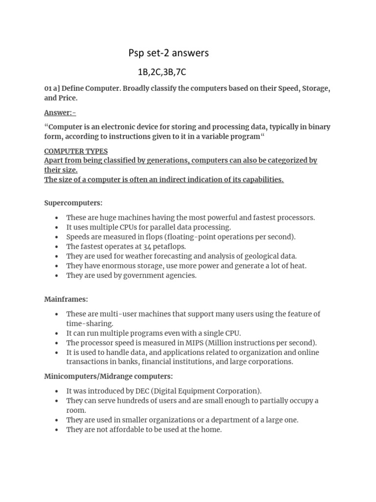 Psp Set 2 Pdf Parameter Computer Programming Control Flow 