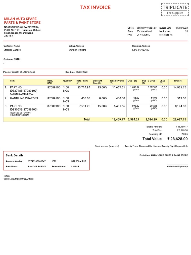 Invoice | PDF | Economies | Taxation