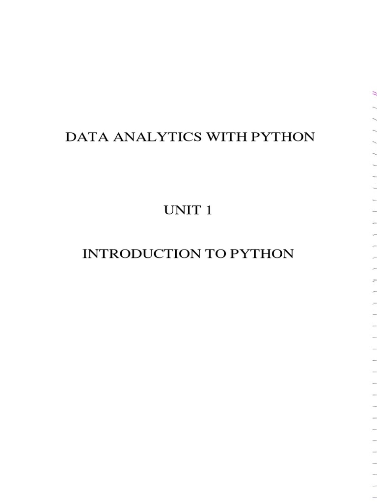 Cse5th Dap Unit 1 Drshikhapandey Pdf Pdf Python Programming Language Computer Program 