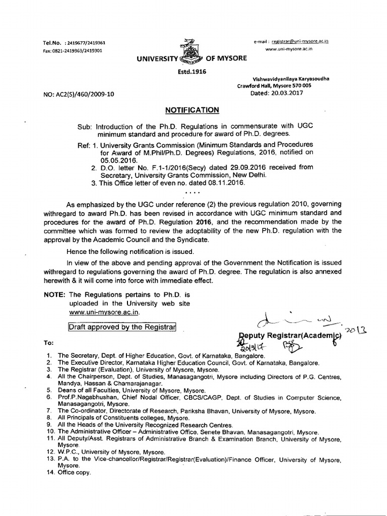 Final PH.D Notification Edited | Download Free PDF | Thesis | Doctor Of Philosophy