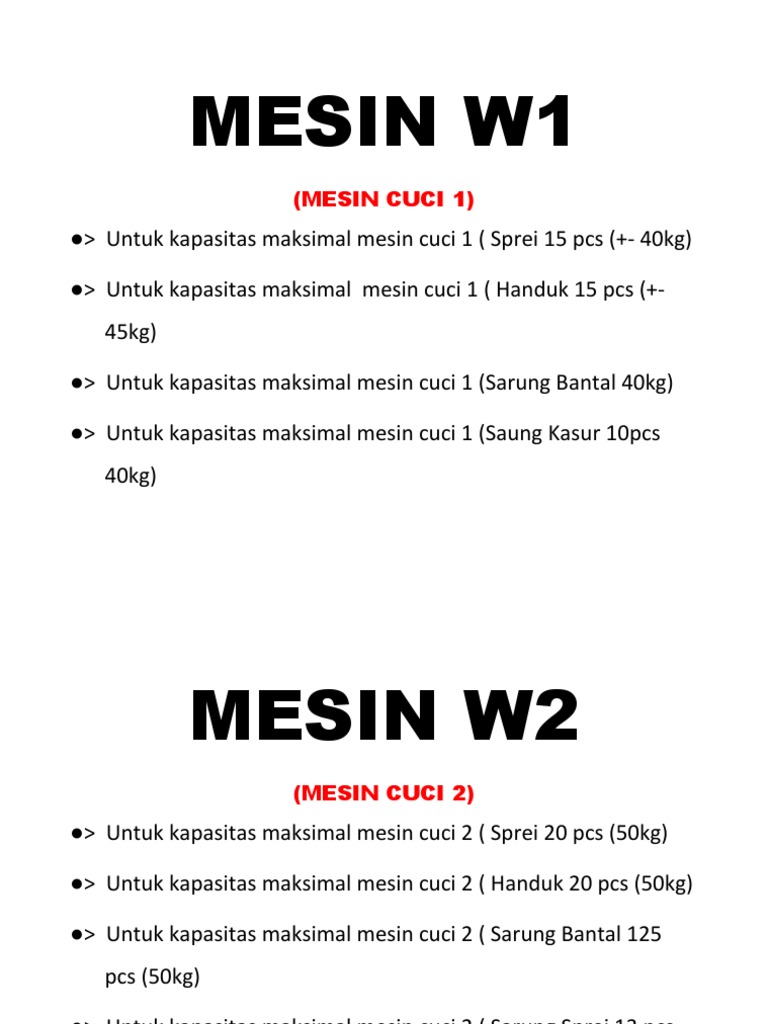 Sop Mesin | PDF