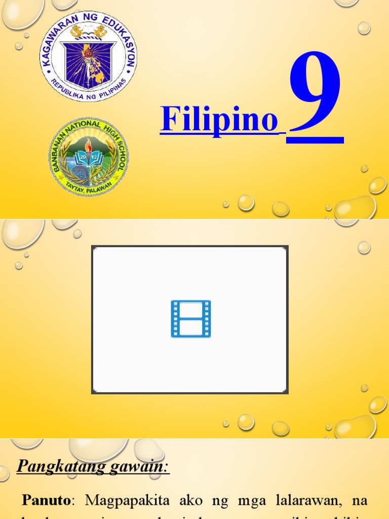 Tungalian Lesson in Filipino 9 | PDF