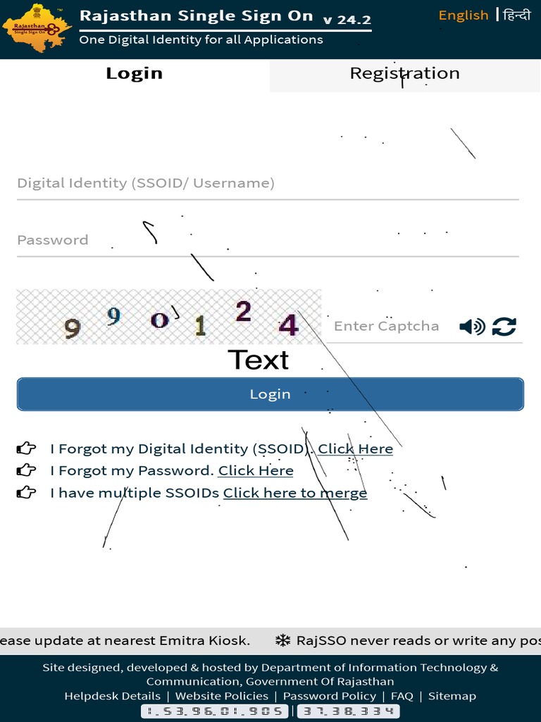 Rajasthan Single Sign On | PDF