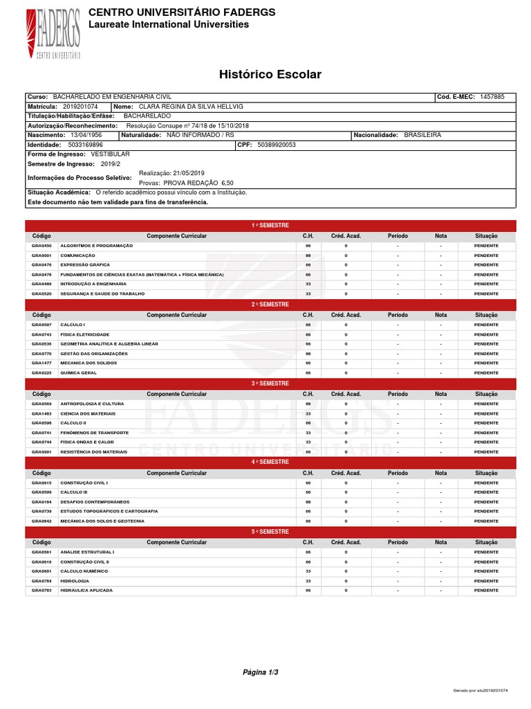 Historico Engenharia Pdf Engenharia Diploma De Bacharel