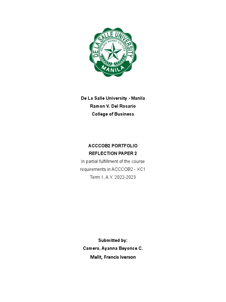 Reflection Paper 4 - DMCI | PDF | Equity (Finance) | Financial Statement