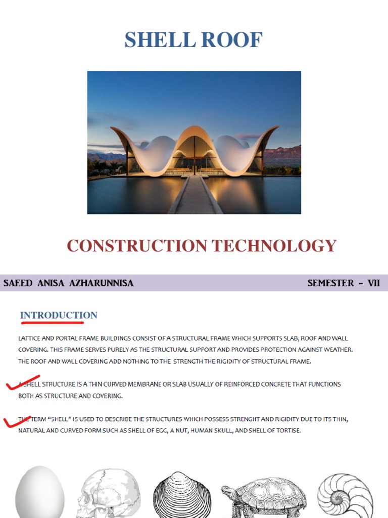 Shell Roof-Rev | PDF | Vault (Architecture) | Truss