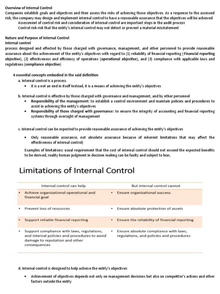 Gbermic Internal Control Cabrera | PDF | Internal Control | Audit