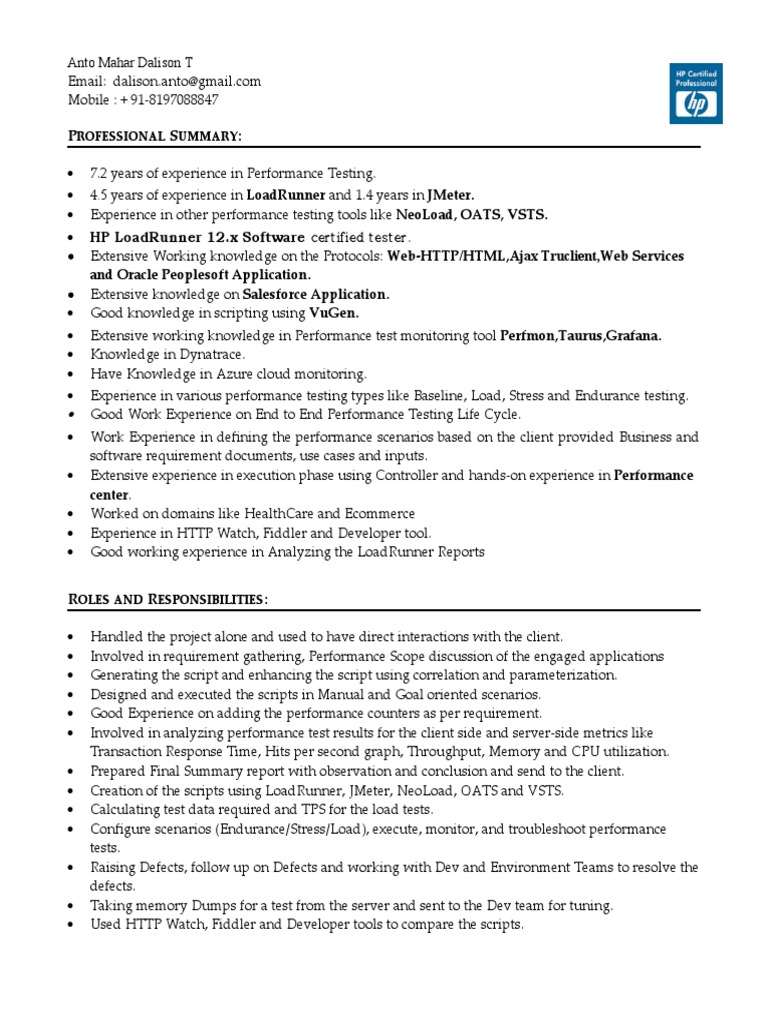 Sample Resume | Download Free PDF | Computing | Information Technology Management