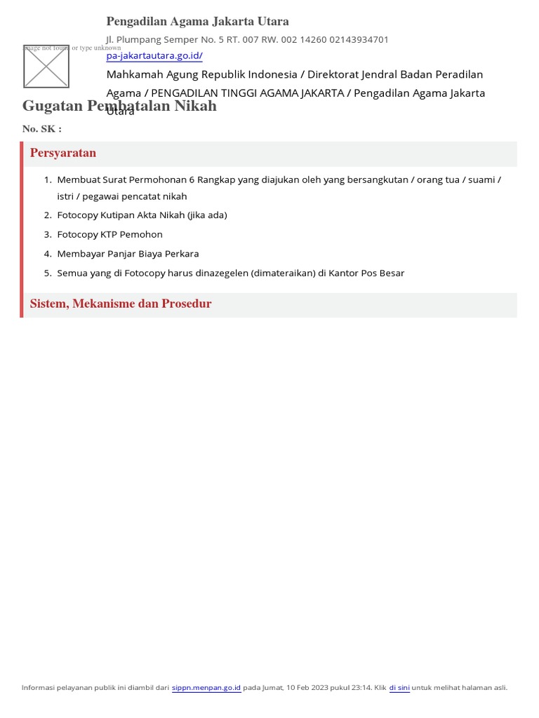 Gugatan Pembatalan Nikah | PDF