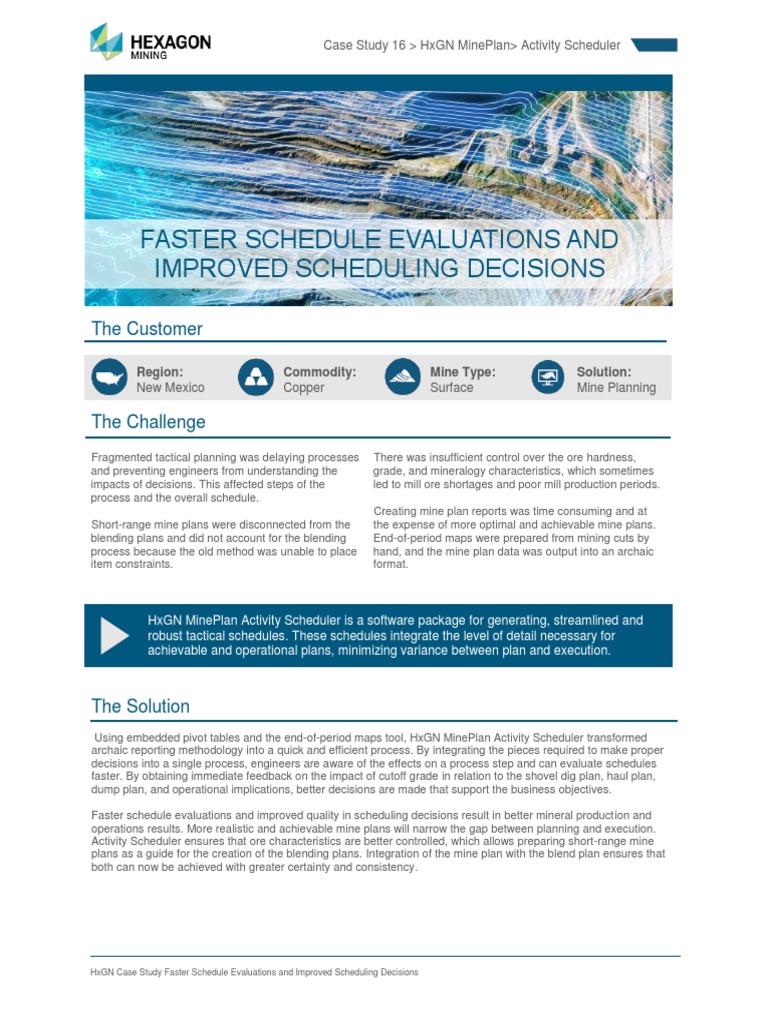 Streamlined Tactical Planning and Scheduling with HxGN MinePlan ...