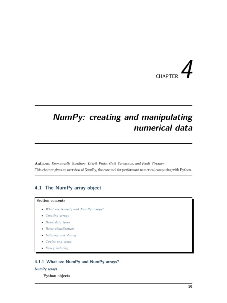 55 102 Numpy Pdf Integer Computer Science 64 Bit Computing