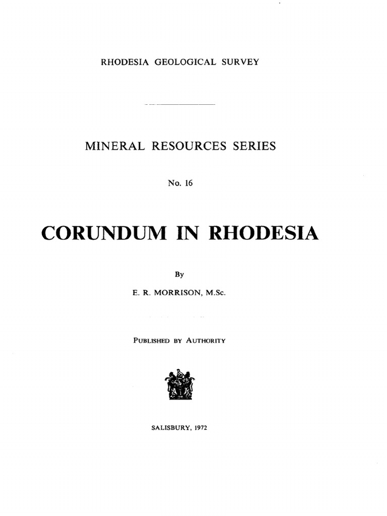 MRS 16 Corrundum in Zim | PDF
