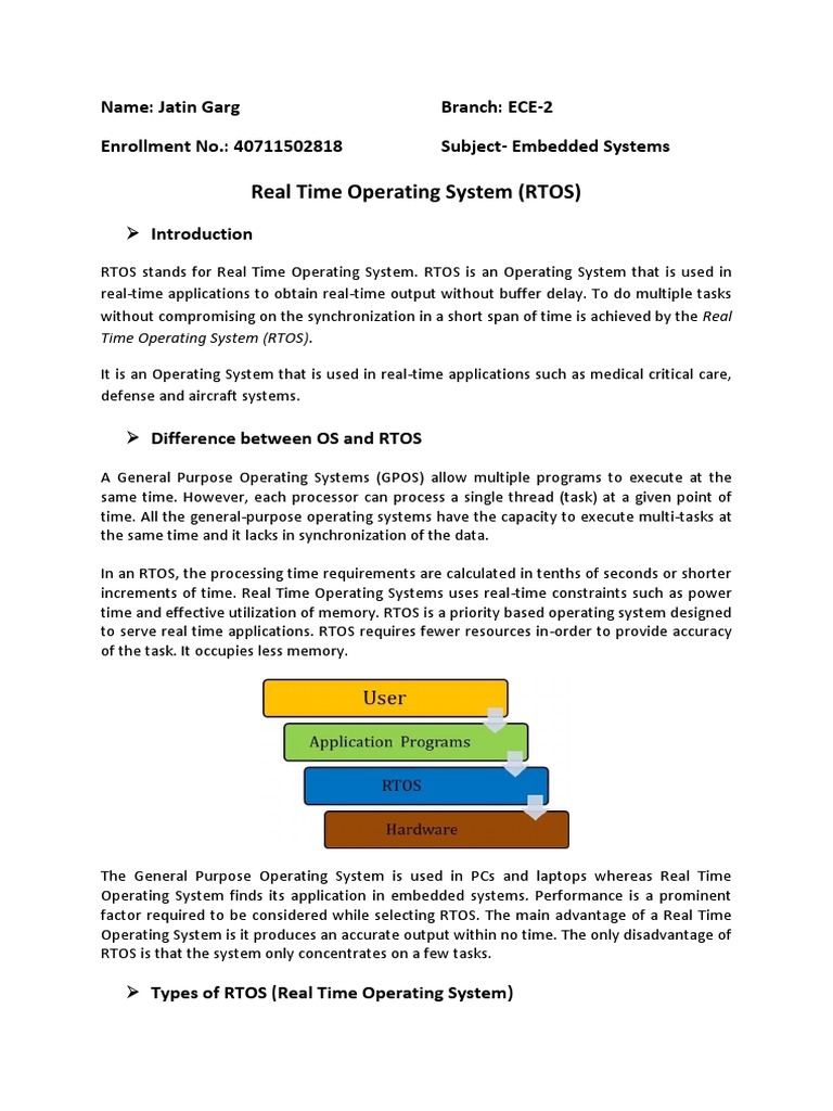 Es Case Study | Download Free PDF | Operating System | Real Time Computing