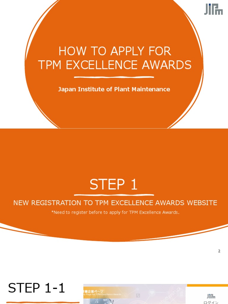A Step-by-Step Guide to Applying for the TPM Excellence Awards | PDF ...