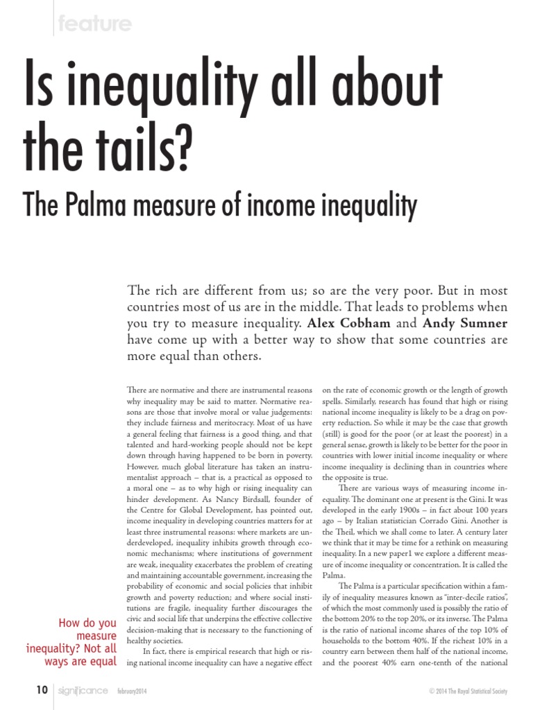 Is Inequality All About The Tails The Palma Measure of Income ...
